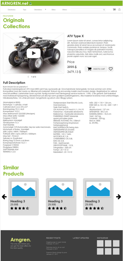 Arngren.net Redesign